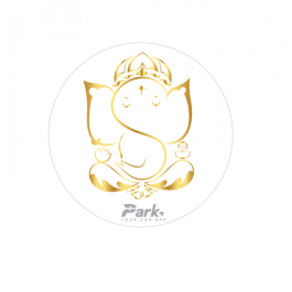 Ganesh ji Car Sticker | 3x3 inches