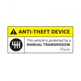 Anti - Theft Device Car Sticker | 6x2 inches